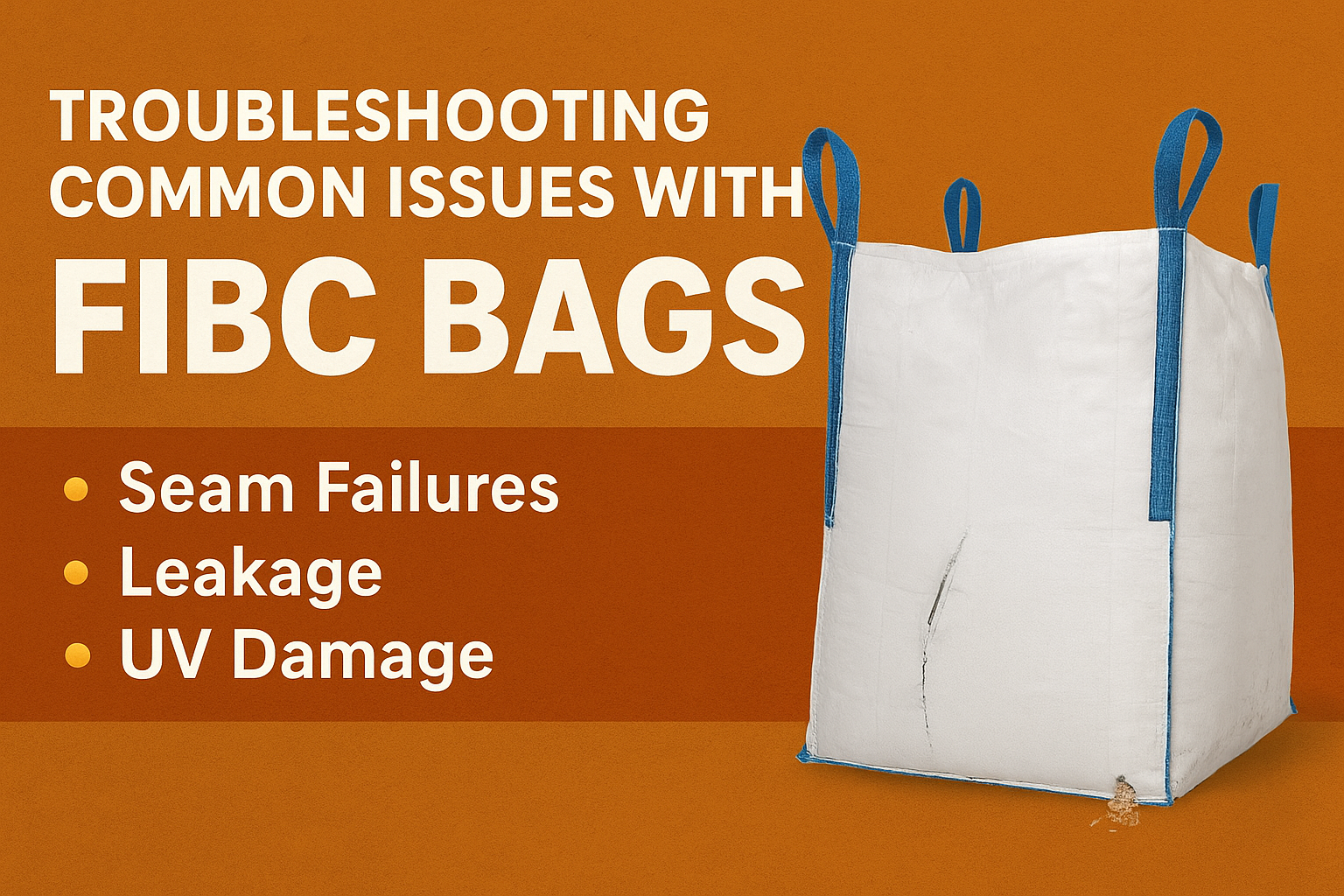 How to Fix Common Problems with FIBC Bags: Seam breaks, leaks, and ...